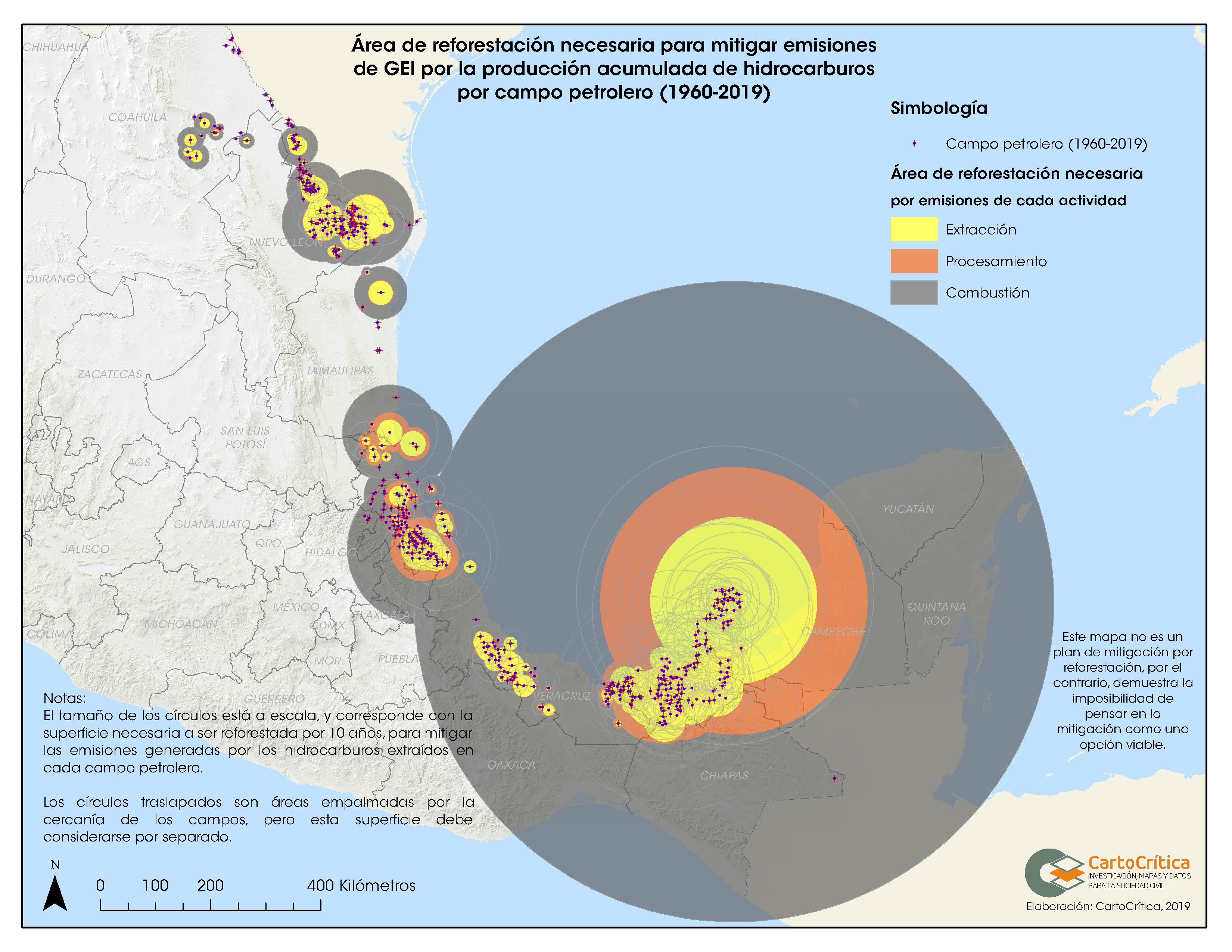 Pemex: Emisiones por campo petrolero desde 1960 | CartoCrítica ...